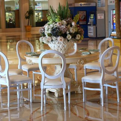 China New Design Resin Royal Louis Chairs for Wedding Elegant French Dining Chairs for Hotel for sale