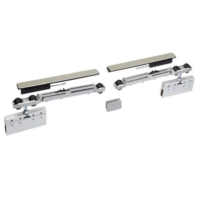 China High quality zinc alloy sliver shower room hardware frameless sliding glass door system glass slidiing door for sale