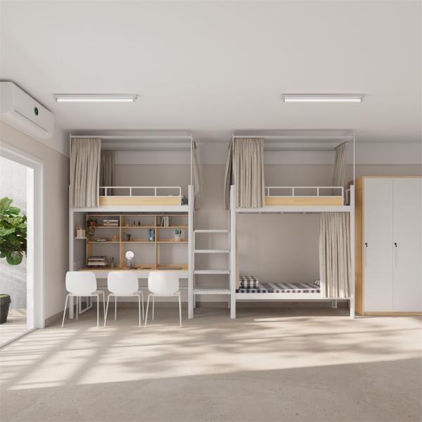 Quality Modern Furniture Student Bunk Bed School Dormitory Bunk With Desk for sale