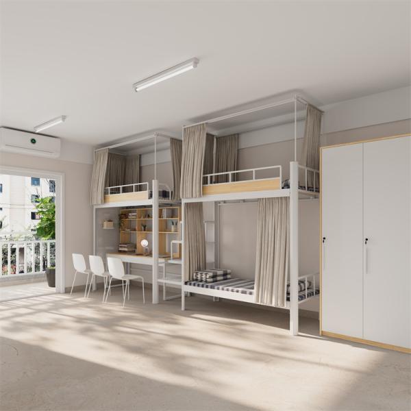 Quality Modern Furniture Student Bunk Bed School Dormitory Bunk With Desk for sale