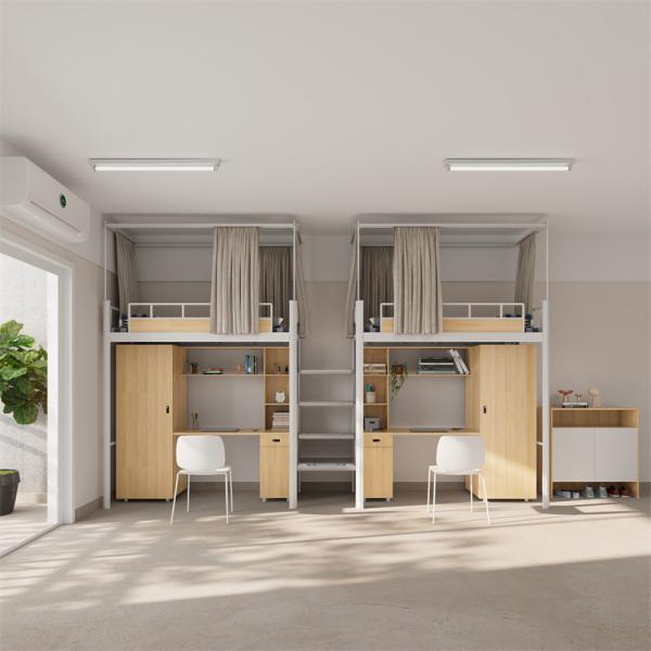 Quality Modern Design Products Furniture Metal Bunk Bed With Desk for sale