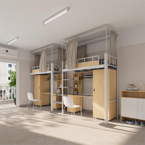Quality Modern Design Products Furniture Metal Bunk Bed With Desk for sale