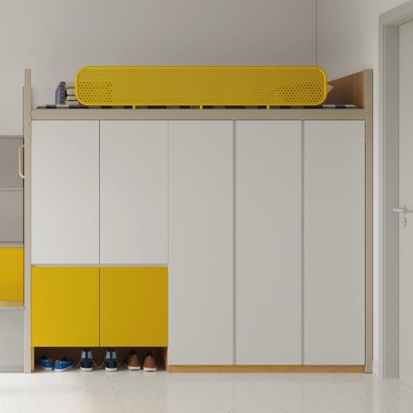 Quality Customizable Loft Bed With High Stability And Work Free Assembly for sale