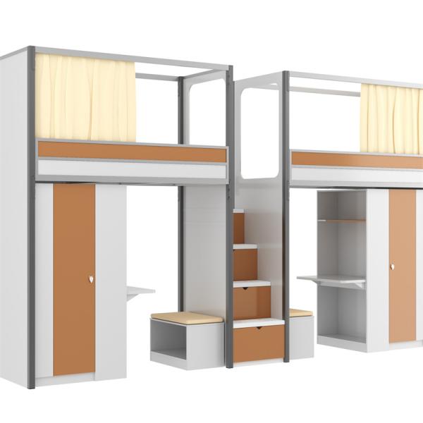 Quality Children Modern Bedroom Furniture Bunk Bed With Stairs And Storage Layers for sale