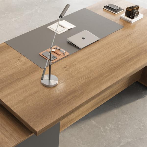 Quality Walnut Color Modern Manager Office Desk Commercial Furniture for sale
