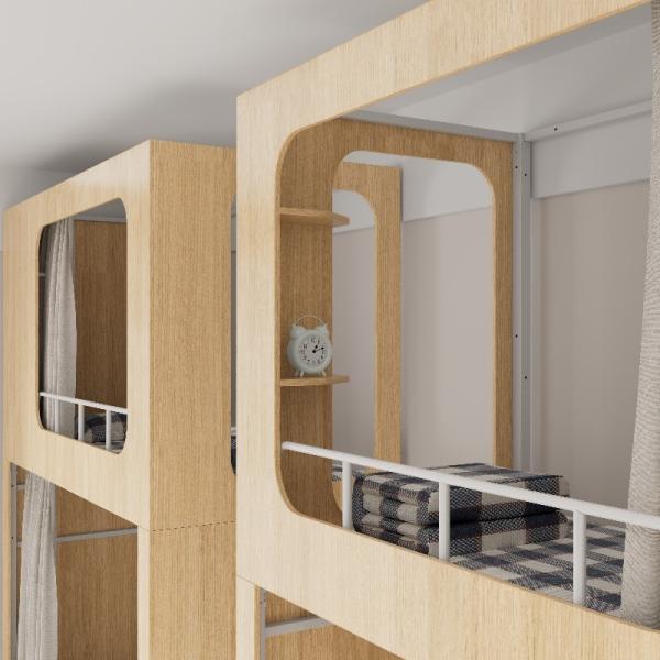 Quality Military Bunk Bed With Storage Cabinet Wood 4600 X 900 X 2400mm for sale