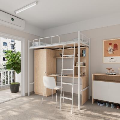 Chine 2000 x 900 x 2120 mm Dortoir d'école cadre de lit avec bureau et casier à vendre