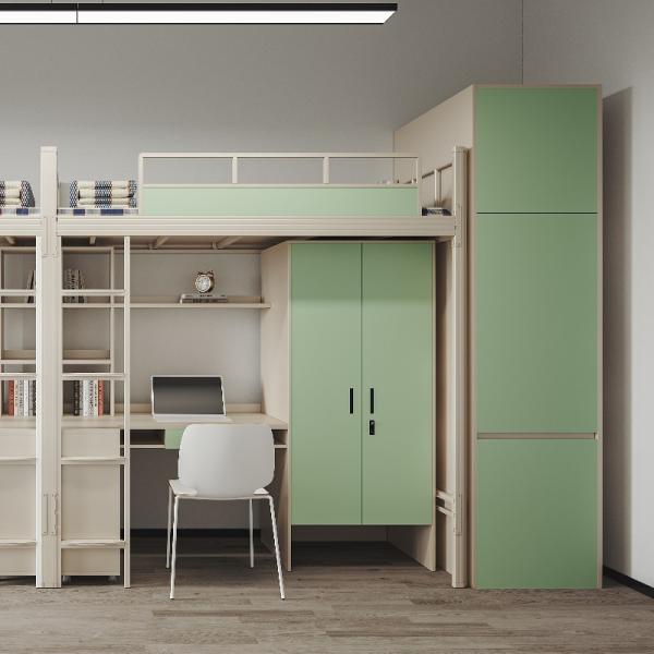 Quality School Furniture Up And Down Bed Children Bunk Bed With Desk for sale