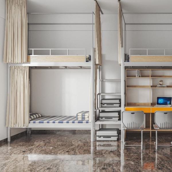 Quality High Grade Quality Guaranteed Full Size Black Color Bunk Metal Frame Twin Bunk Bed for sale