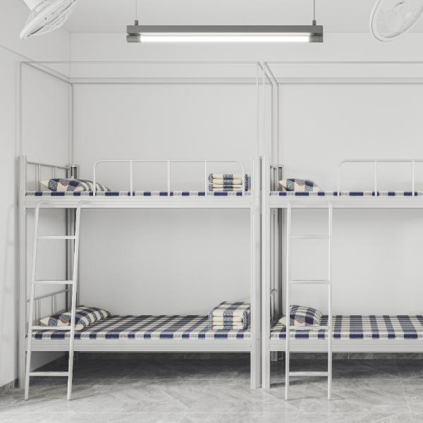 Quality A simple and practical student dormitory bunk bed with a climbing ladder for sale