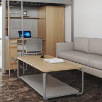 China Modern Student Bed with Desk 1200×600×450mm - 5cm Mattress, ISO9001 Certified Apartment Furniture for sale