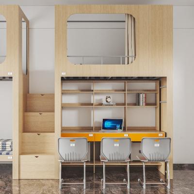Quality Space utilization and privacy strong three-person apartment bed with shared for sale