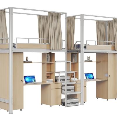 China Space utilization and security strong double bed under the table apartment bed Support customization for sale