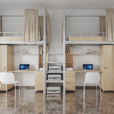 China Space utilization and security strong double bed under the table apartment bed Support customization for sale