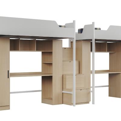 Quality Beautiful and practical student apartment bed made of wood and metal material for sale