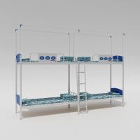 China Metal Dormitory Bunk Bed 4000x900x2120mm with 5cm Mattress for Student Accommodation for sale