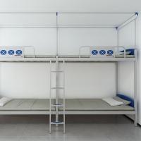 China Metal Dormitory Bunk Bed 4000x900x2120mm with 5cm Mattress for Student Accommodation for sale