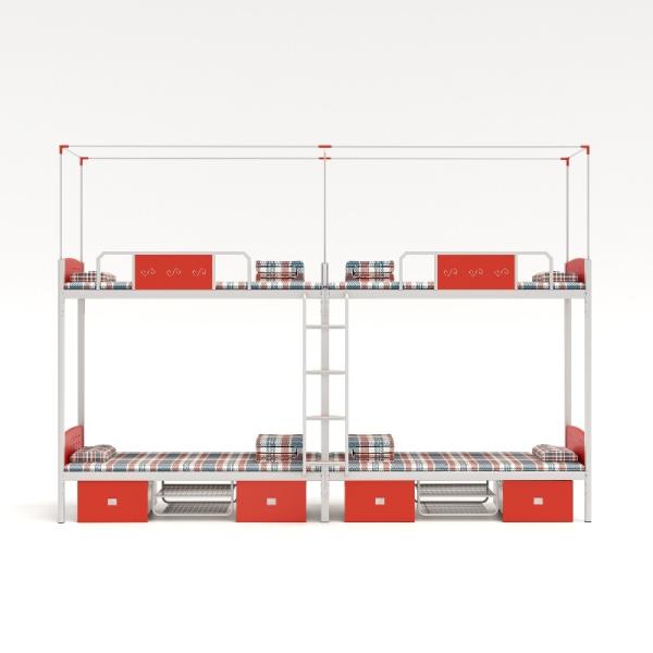 Quality Conventional simple practical with curtain frame upper and lower bunk student for sale