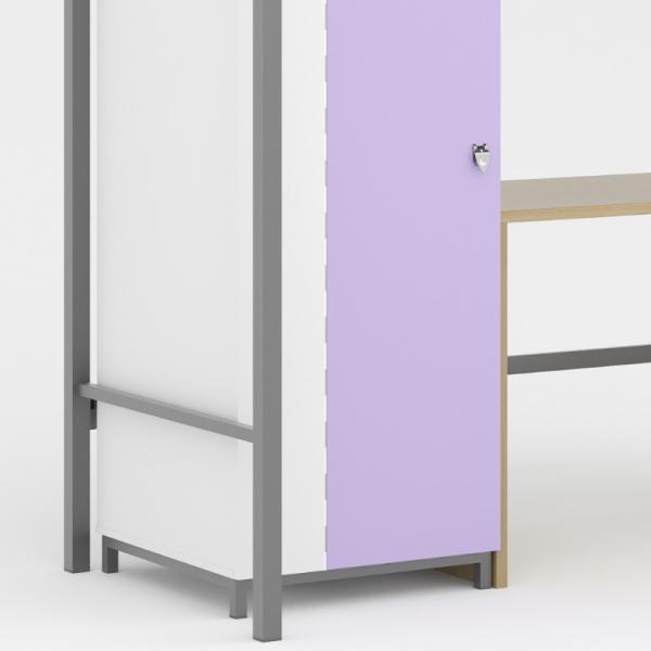 Quality Sturdy practical bed with curtain frame on the bed under the table student for sale