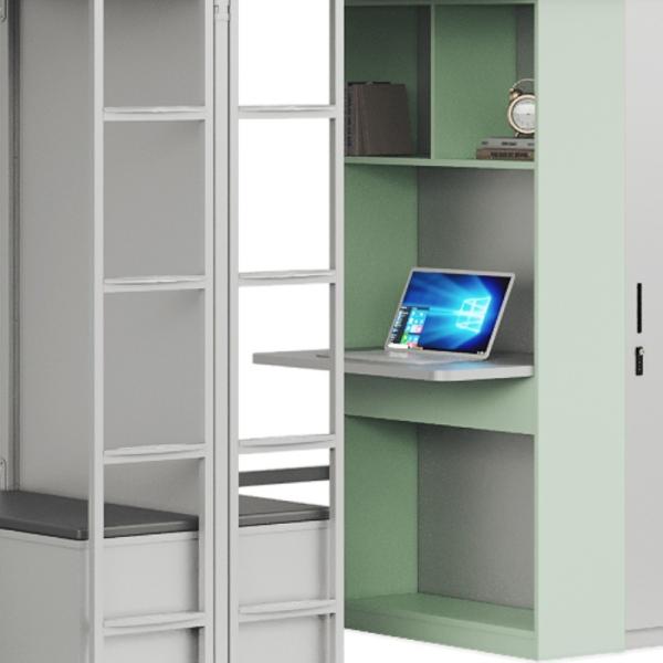 Quality Fresh colors, strong privacy and high security of student dormitory bed table for sale