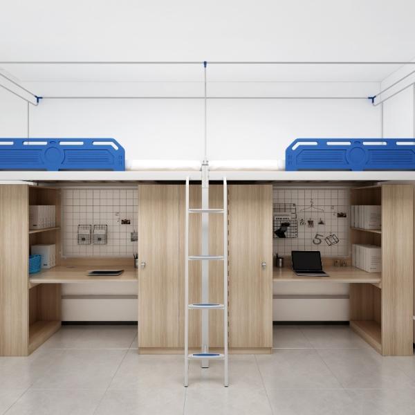 Quality Modern design secure and stable with curtain frame double bed under the table in for sale