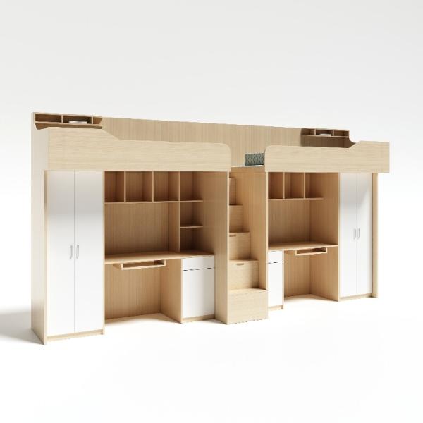Quality Multi-functional safe and stable and strong personal space student apartment bed for sale