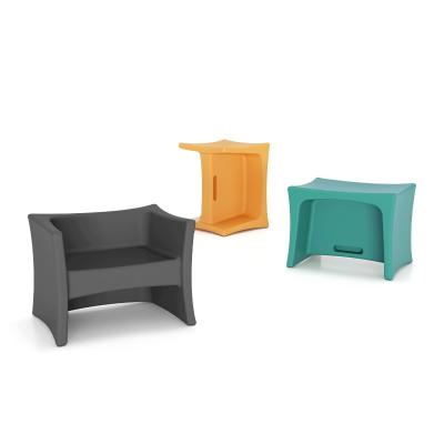 China Support customization Music Room Students Multi-side Stool Chair , Simple Multi-functional Kindergarten Plastic Children's Stool for sale