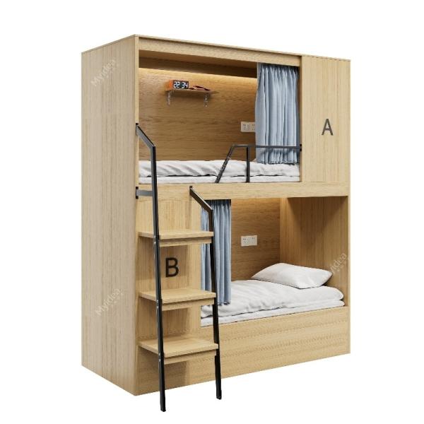 Quality Modern Design Safe And Stable Bunk Bed For Youth Hostel With Easy Assembly for sale