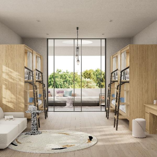 Quality Hostel-Ready Fully Enclosed Modern Apartment Wooden Bunk Beds and Steel Foot for sale