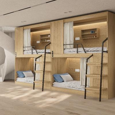 China Ondersteuning aanpassing Veilige stevige en stabiele dubbeldekkerbedmeubilair voor allesomvattend modern appartement Te koop