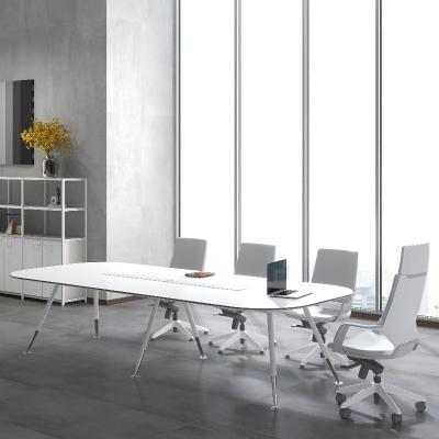 Cina Supporto personalizzazione Tavolo di conferenze moderno in metallo bianco neve con 36 colori 3000*1400*760/3600*1500*760 in vendita