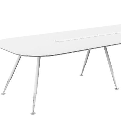 Cina Supporto personalizzazione Tavolo di conferenze moderno in metallo bianco neve con 36 colori 3000*1400*760/3600*1500*760 in vendita