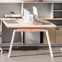 China Modern 4 Person Office Workstation Desk with Metal Leg 1600x2400mm for sale