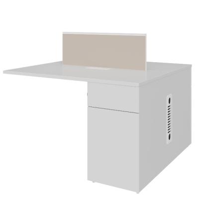 Cina Modern Four-Person Office Desk With Locked File Cabinet Supporto per la personalizzazione in vendita