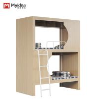 Quality School Worker Hospital Home Dormitory Metal Stable Student Wooden Storage Loft for sale
