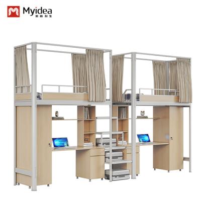 China Space utilization and security strong double bed under the table apartment bed Support customization for sale
