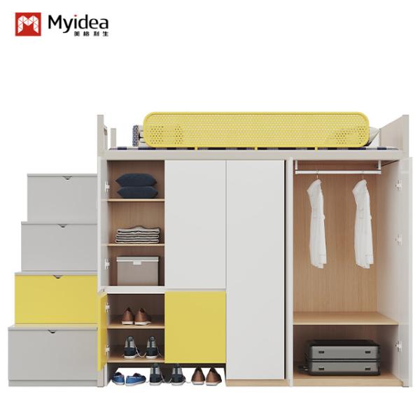 Quality Customizable Loft Bed With High Stability And Work Free Assembly for sale