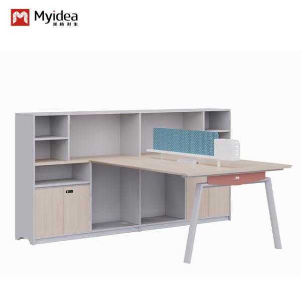 Quality Two-Person Staff Desk Partition Separated for sale