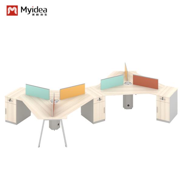 Quality Modern design simple fashion abnormal desk to six-seat office furniture for sale