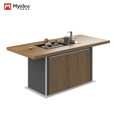 China Support customization Solid Wood Tea Stand For Large Mineral Water Bottles Customizable Size And Structure for sale