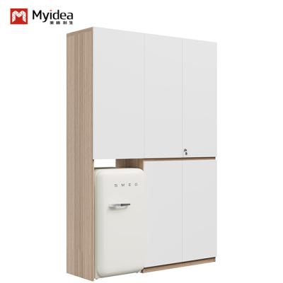 China Support customization Modern Bedroom Wardrobe with Ample Storage and Hanging Rod Simple Wood Furniture Easy Assembly for sale