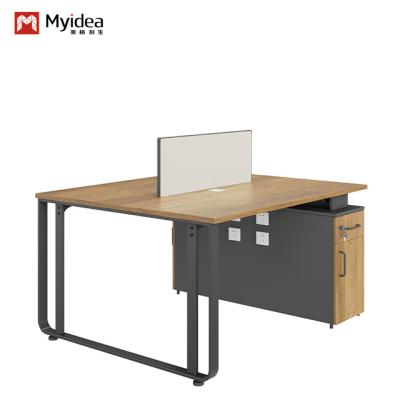 China Tweepersoons modulair kantoorbureau combinatie met aanpassing Uitbreidbare functie en drie laden Nog geen beoordelingen for sale
