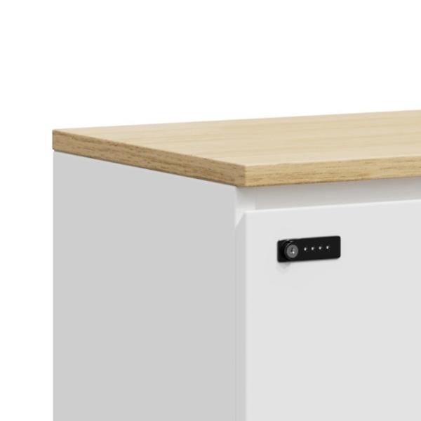 Quality Direct Factory Supply Custom Wooden File Cabinet Warm Tone Metal Material for sale