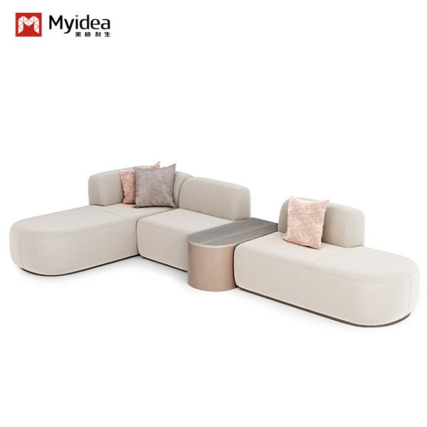 Quality Nordic Minimalism Sofa Set for Office/Bedroom Innovative Arc Fabric for Traditional Living Apartment or Villa Use for sale