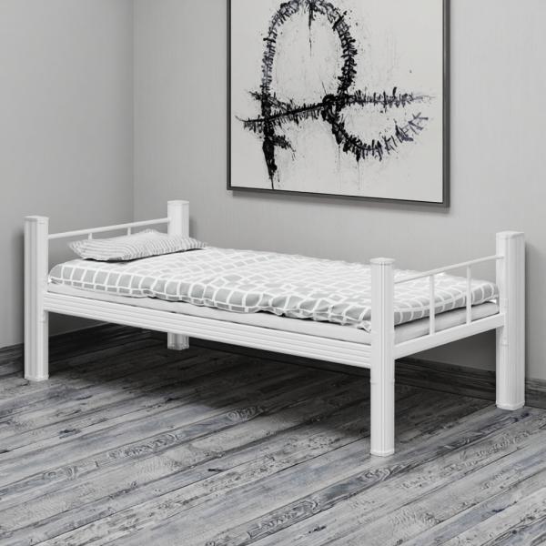 Quality Student Dormitory Bed Single layer Iron Frame Bed for sale