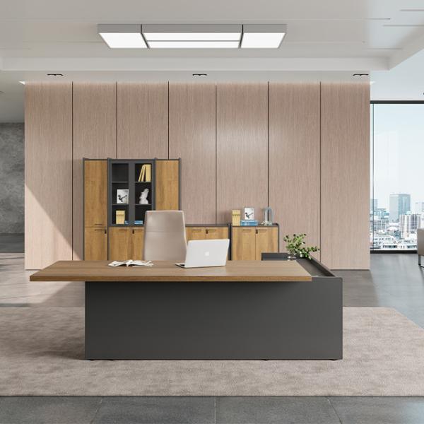 Quality Support customization Modern Office Boss Table And Chair Combination Large Shift for sale