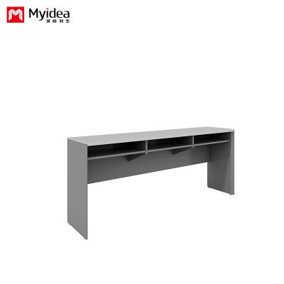 China Mesa de formação do pessoal da empresa com pernas de altura ajustável, mesa de escritório de longa faixa com gavetas para armazenar materiais, mesa de conferência à venda