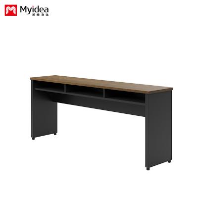 China Company staff training desk with adjustable height legs, long strip office desk with drawers for storing materials, conference table for sale