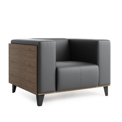 China Steel Base Modern Minimalist Modular Combination Leather Sofa Set for Resting Area Company Reception and Negotiation for sale