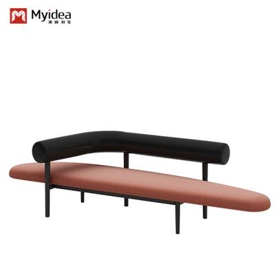 China Nordic Light Luxury Backrest Chair Perfect for Office Work Designer , Coffee Shop Soft Bag Chair Simple Stool Narrow and Long Dining Stool for sale